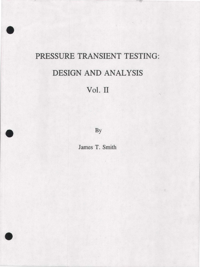 Pressure Transient Testing Vol 2 | PDF | Petroleum Reservoir | Line ...