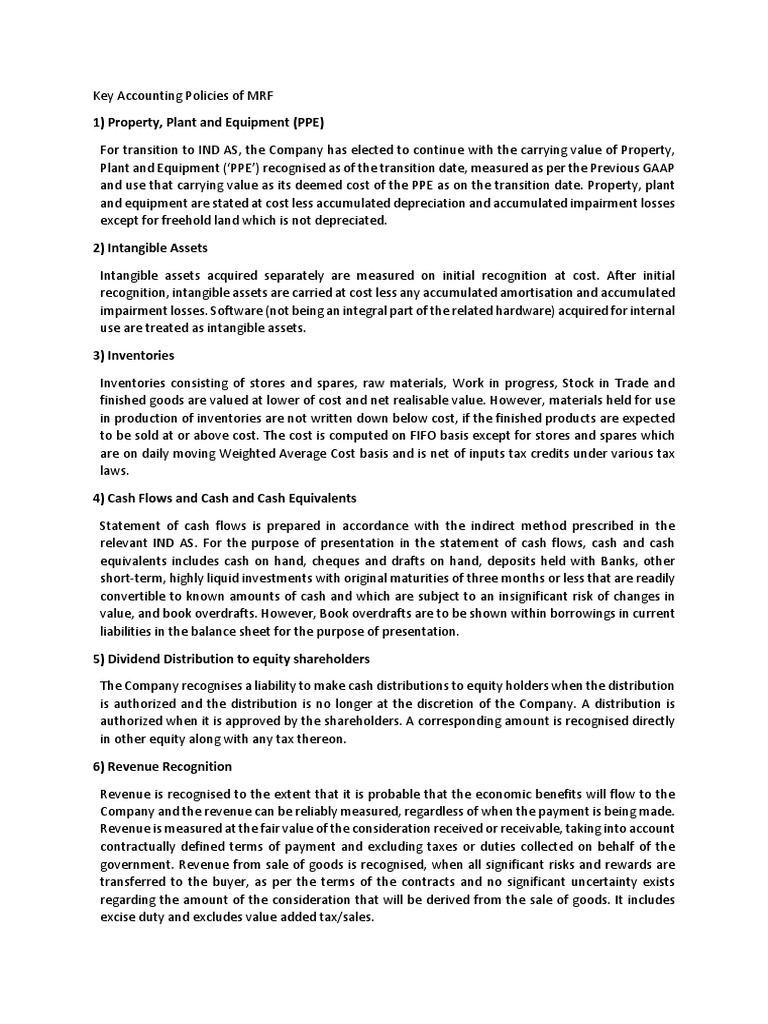 Key Accounting Principles | PDF | Book Value | Inventory