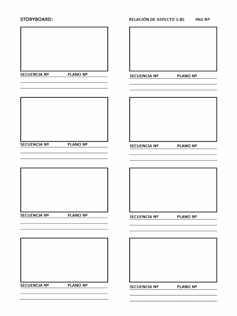 Plantilla Storyboard | PDF