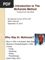 McKenzie Method for Back Pain Relief | PDF | Low Back Pain | Back Pain