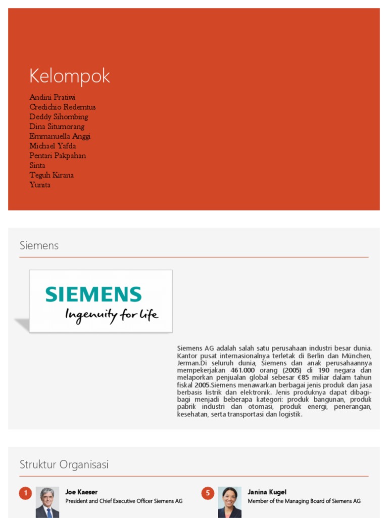 Siemens AG Company Overview | PDF