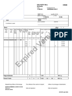CN 38 Delivery Bill Overview | PDF | Postage Stamp | Aviation