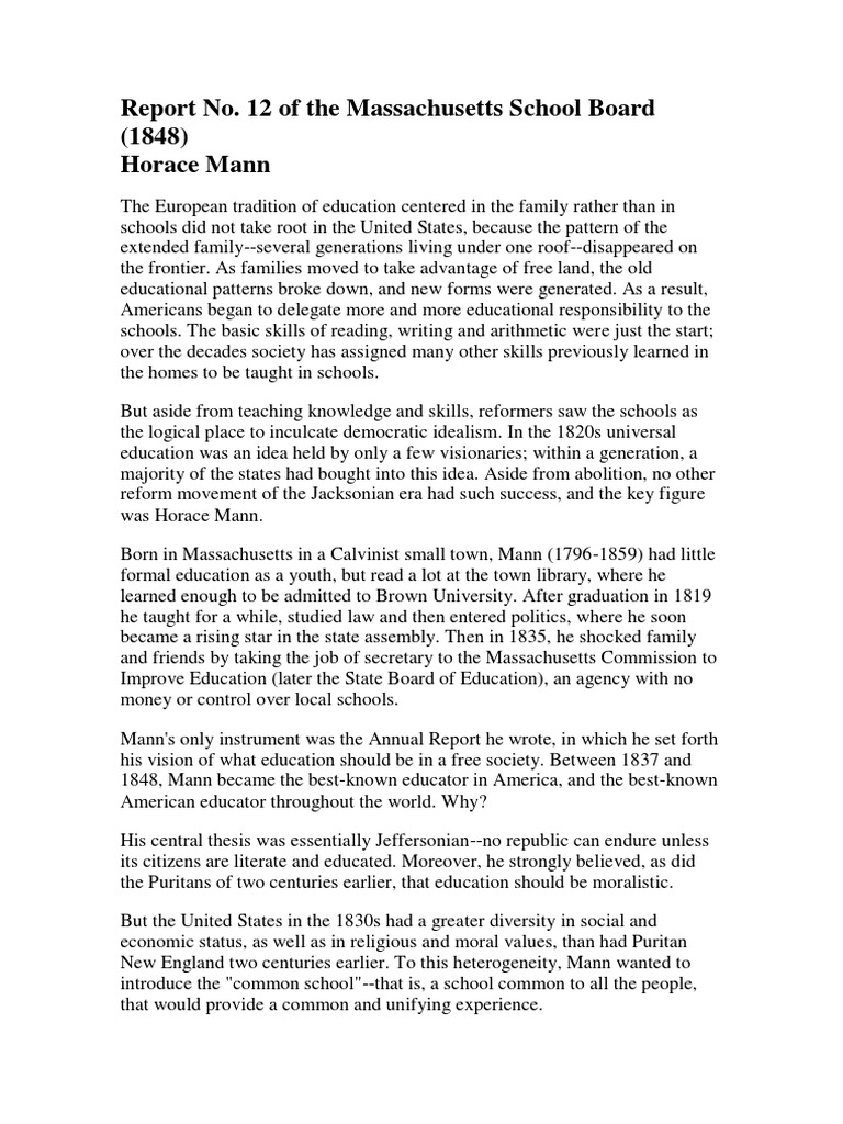 Mann - Report 12. 1848 | PDF | Property | Economic Inequality