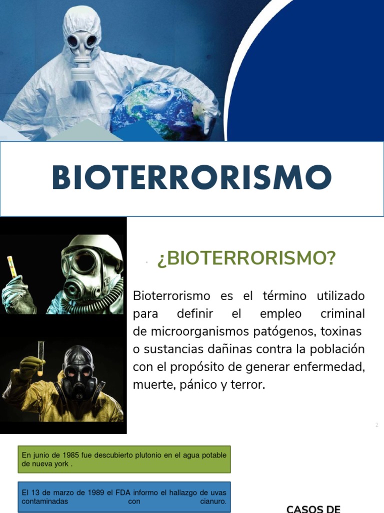 Bioterrorismo | PDF | Bioterrorismo | Especialidades Medicas