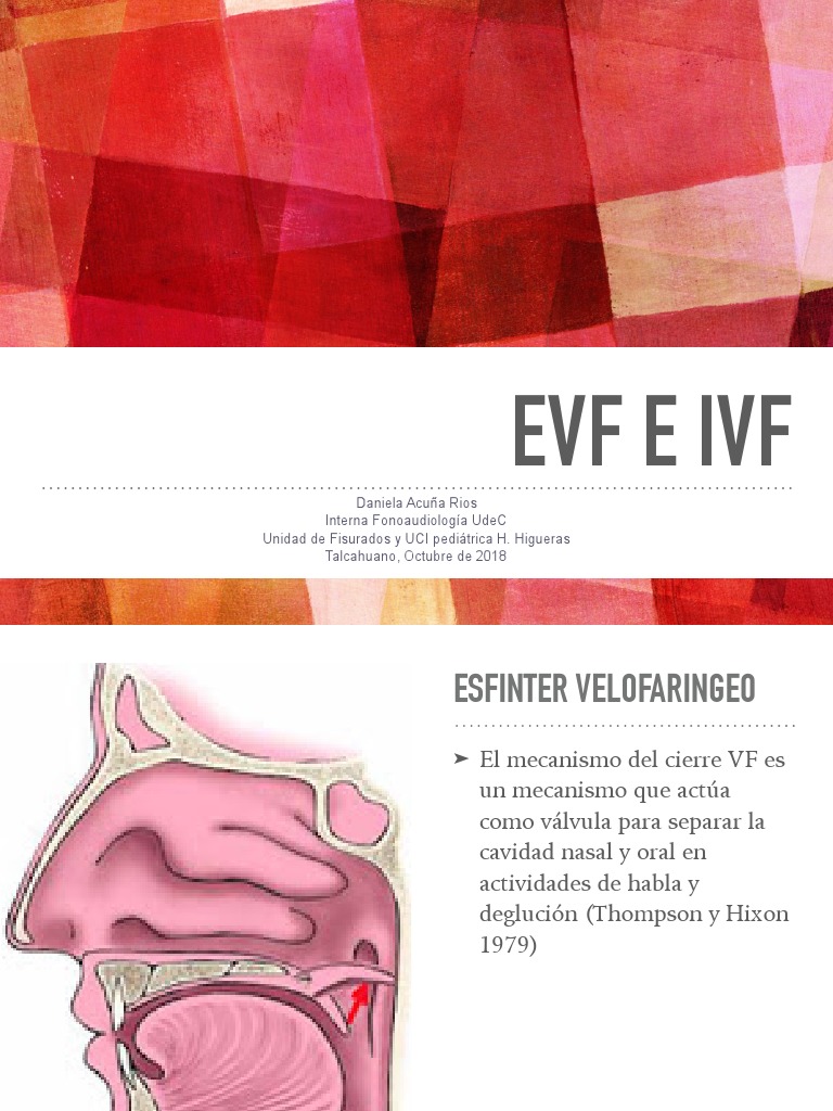 Mecanismo del Cierre Velofaringeo | PDF | Especialidades Medicas