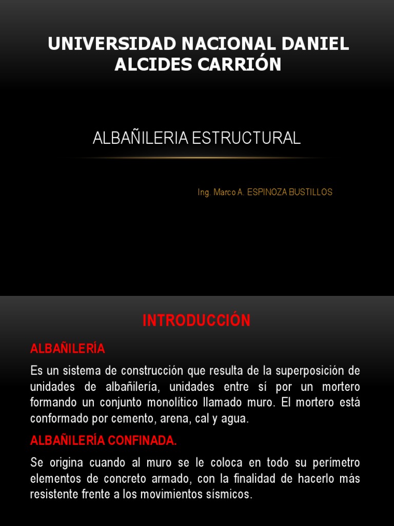 Albañileria Estructural Pdf Hormigón Cemento