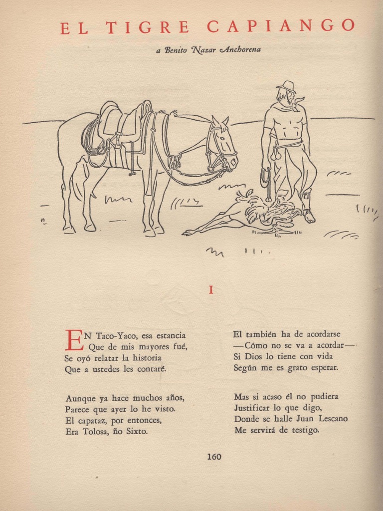 El Tigre Capiango - Lugones PDF | PDF