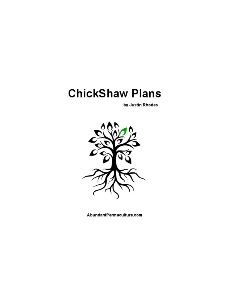ChickShaw Plans | PDF | Framing (Construction) | Drill