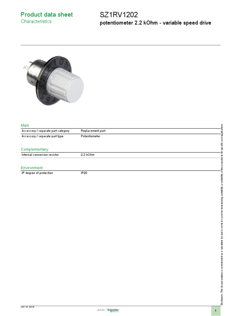 Altivar Machine ATV320 - SZ1RV1202 | PDF | Science & Mathematics