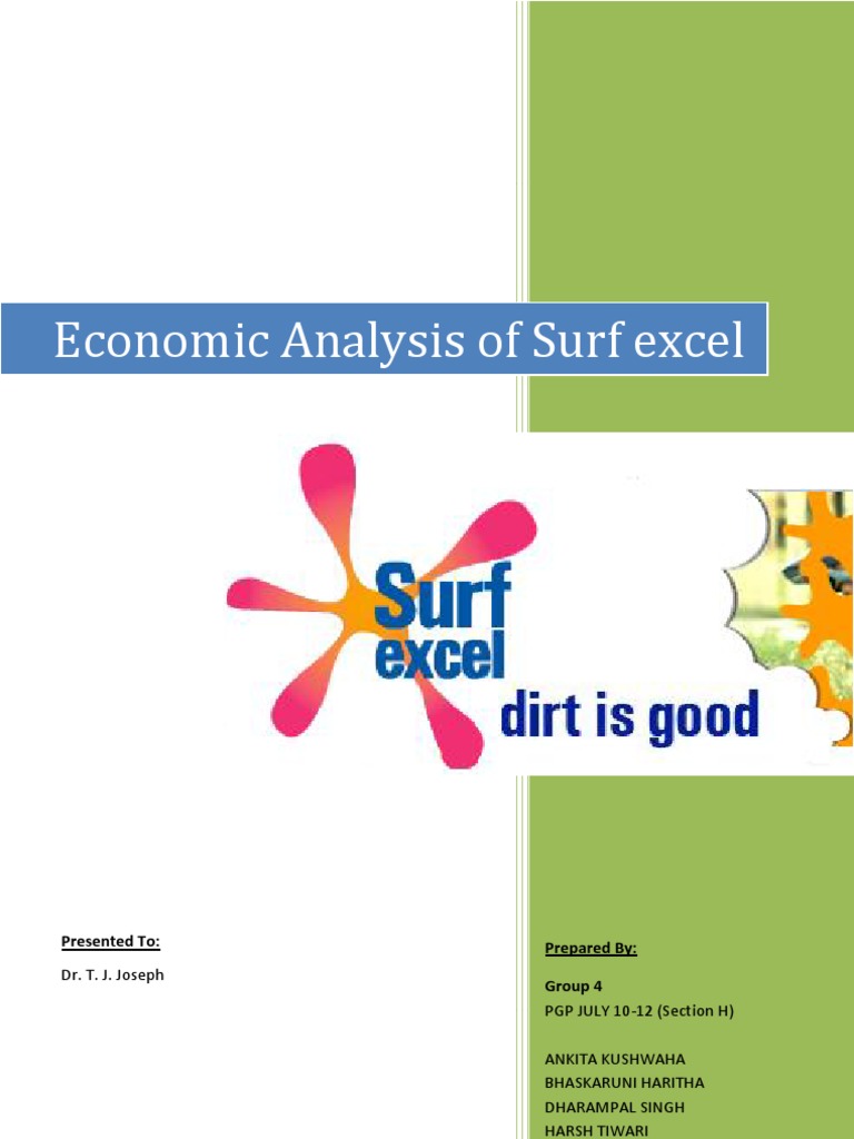 Surf Excel | PDF | Price Elasticity Of Demand | Oligopoly