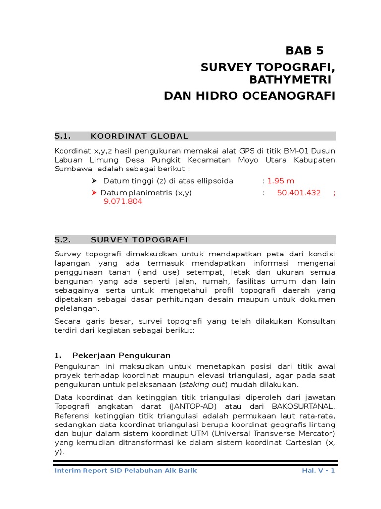 5 Survey Topo, Bati Dan Hidro | PDF