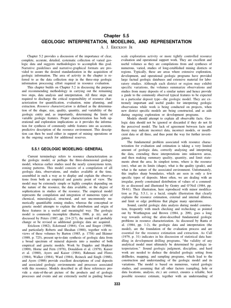 Geologic Interpretation, Modeling, and Representation: A. J. E J ...