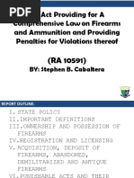 Ra 10591 | PDF | Ballistics | Firearms