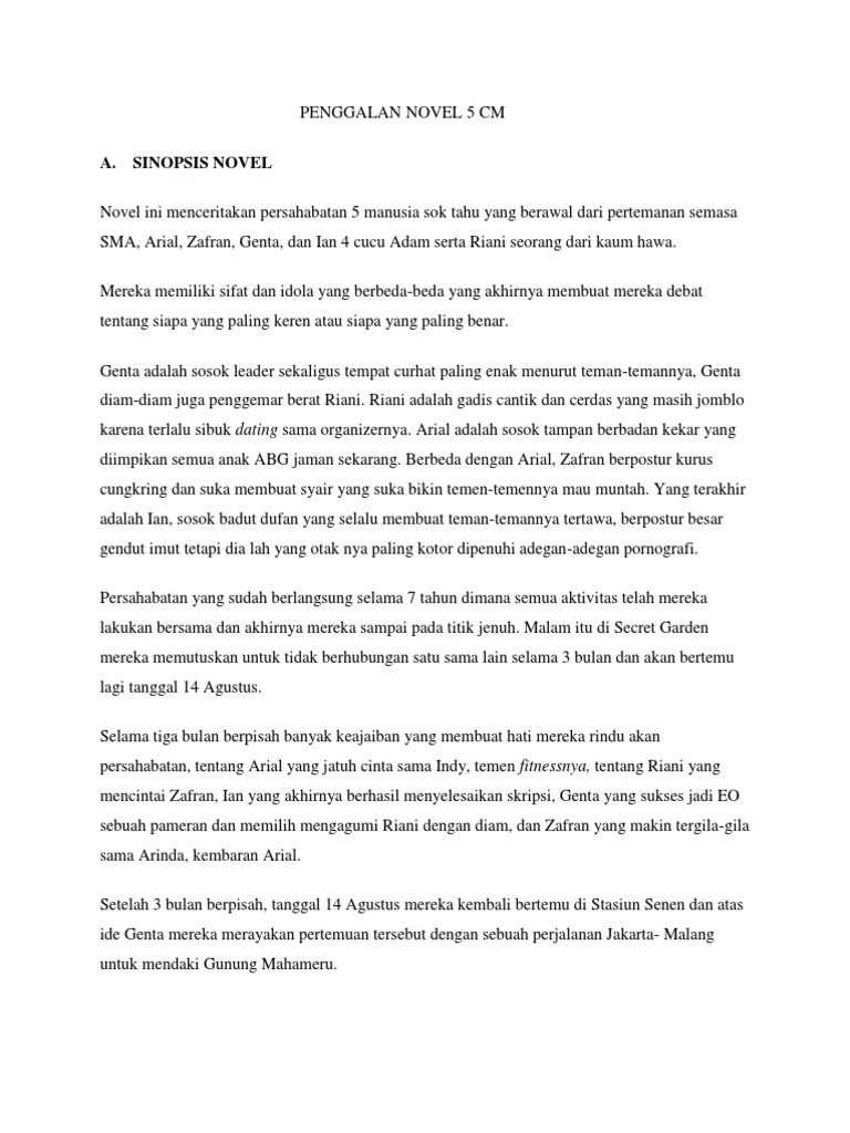 Penggalan Novel 5 CM | PDF
