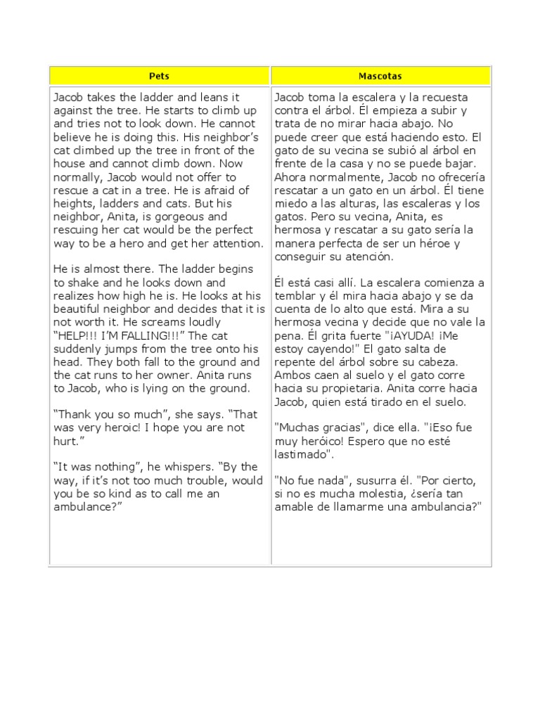 Textos y Lecturas en Ingles y Español | PDF