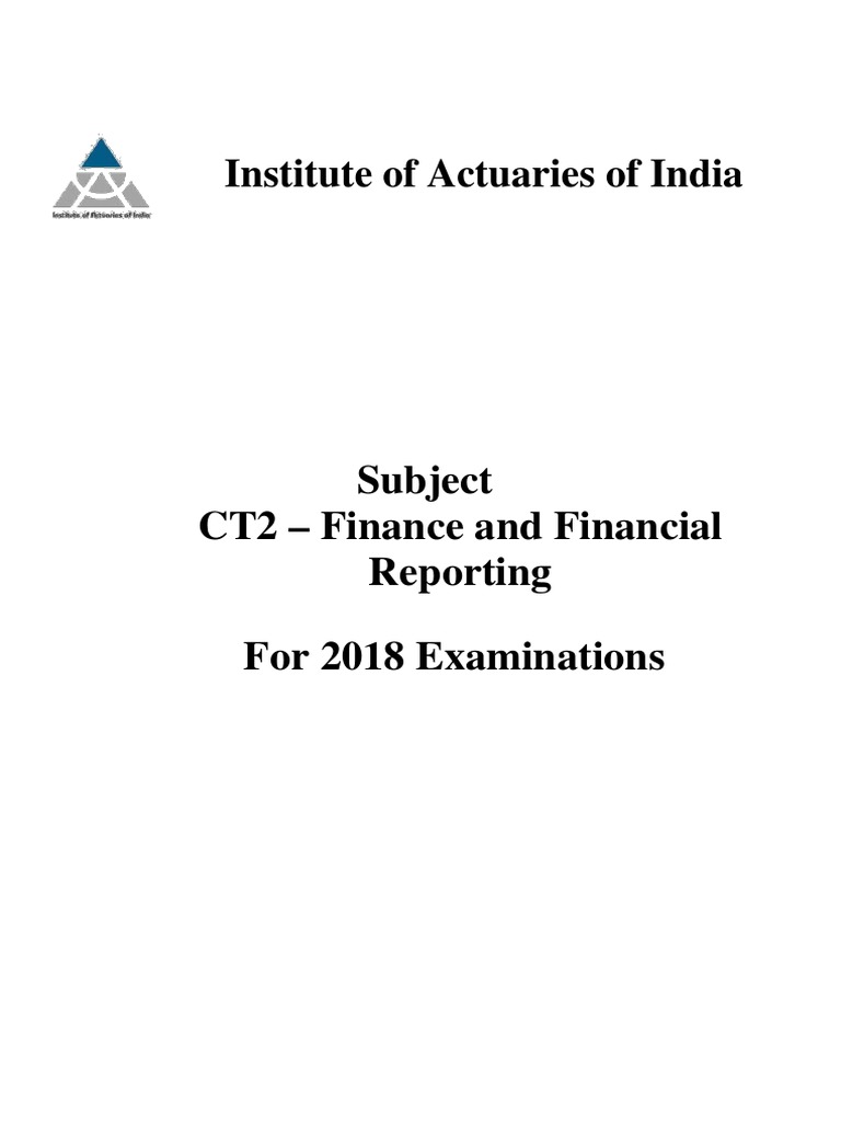 Understanding Corporate Finance and Financial Reporting: A Guide to the Syllabus for Examination ...