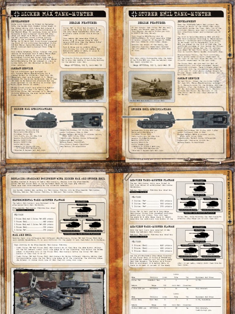 Dicker Max, ST Emil | PDF | Anti Tank Warfare | Tiger I