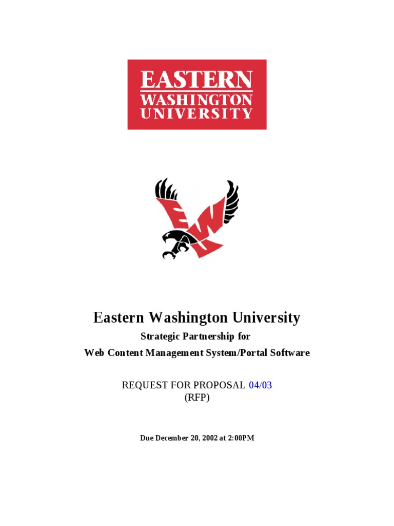 Eastern Washington University: Strategic Partnership For Web Content ...