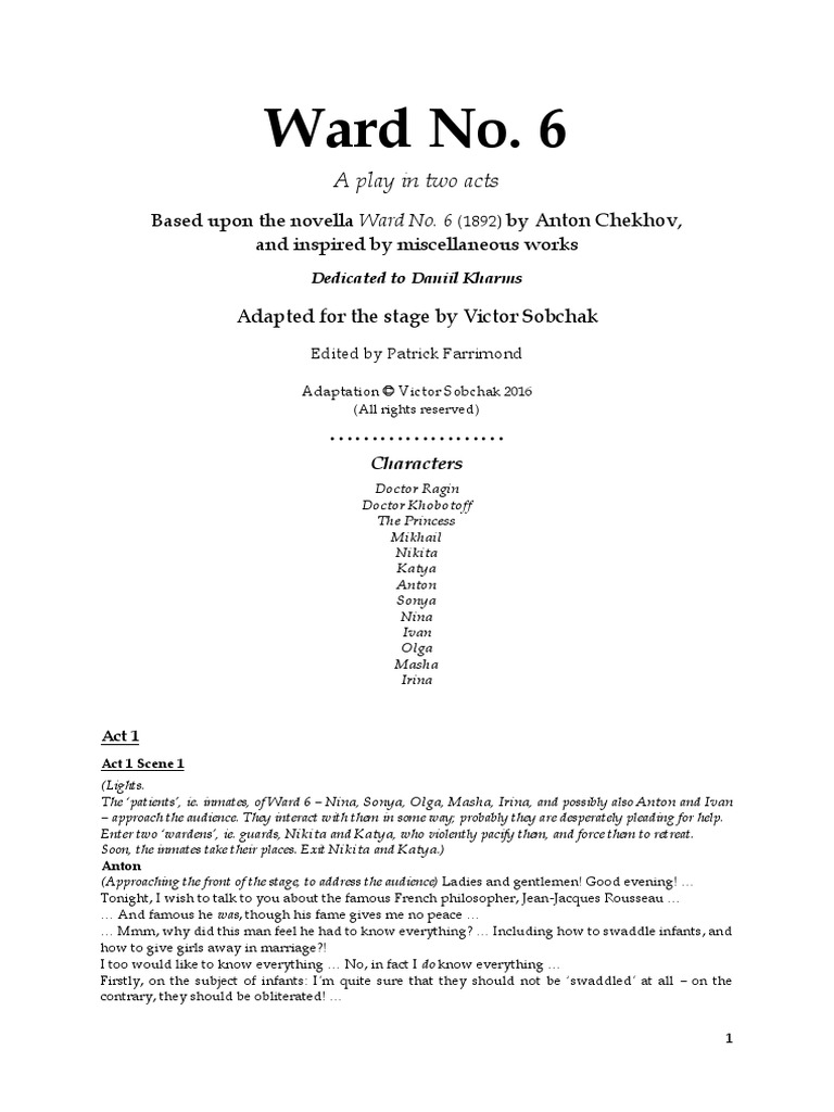 Ward No. 6 | PDF | Immortality | Soul