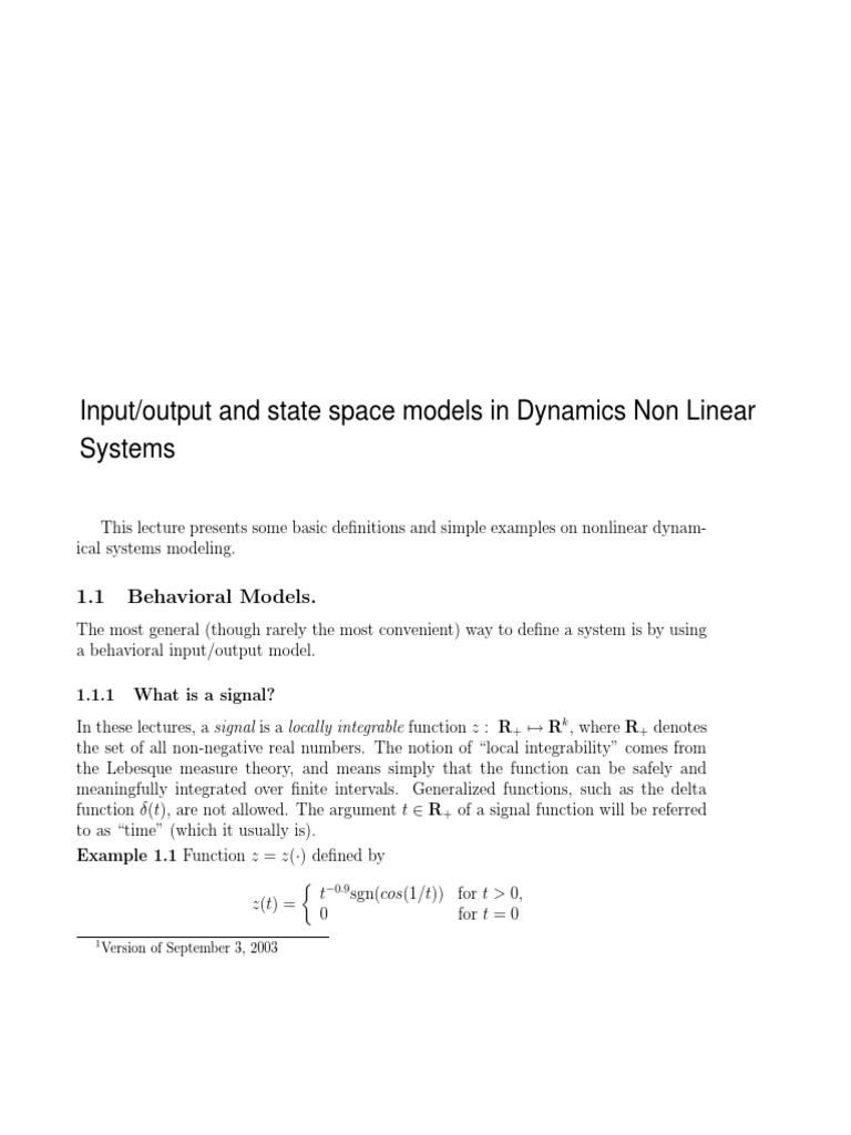 Input - Output - and - State - Space - Models - in Dynamics - Non ...
