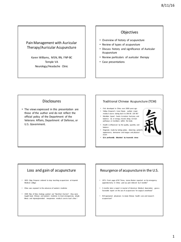 Objectives: Traditional Chinese Acupuncture (TCM) | PDF | Acupuncture ...
