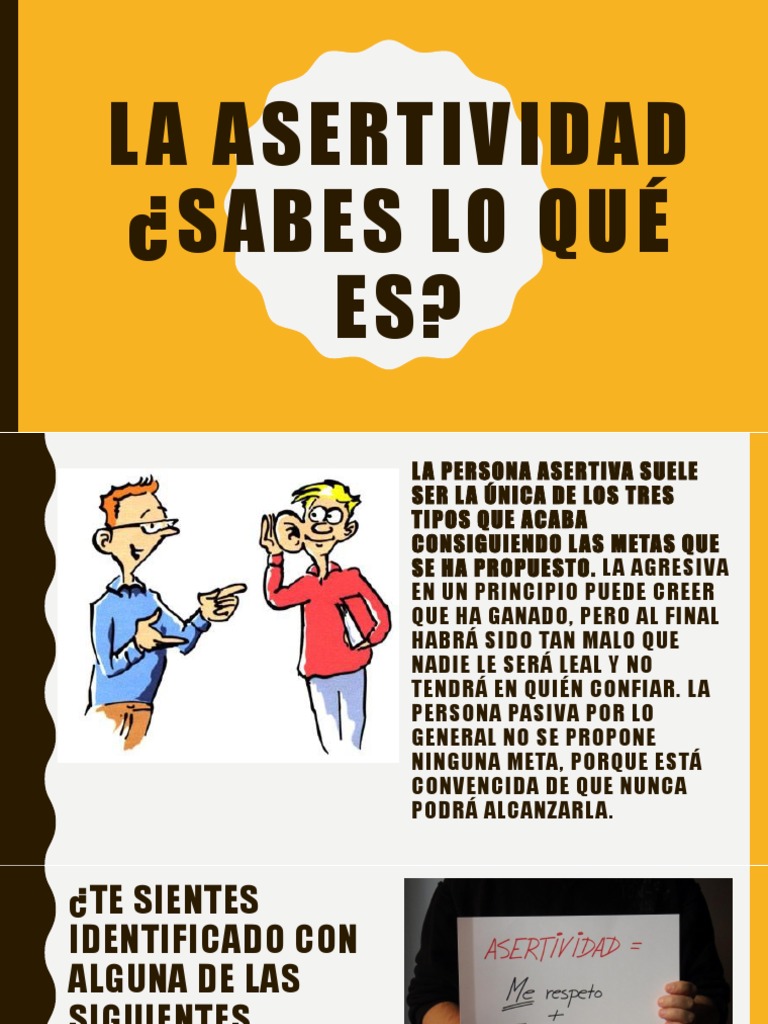 La Asertividad ¿Sabes Lo Qué ES? | Conceptos psicologicos | Sicología y ...