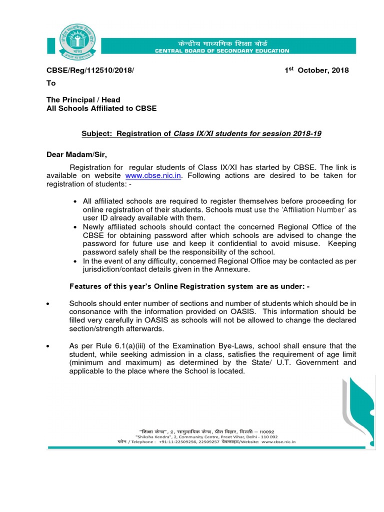 Final Registration 2018-2019 | PDF | University And College Admission ...