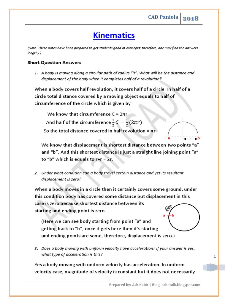 9th Class Physics Notes Chapter 2 Ajk | PDF | Acceleration | Velocity 9th Class Physics Notes Chapter 2 Ajk | PDF | Acceleration | Velocity