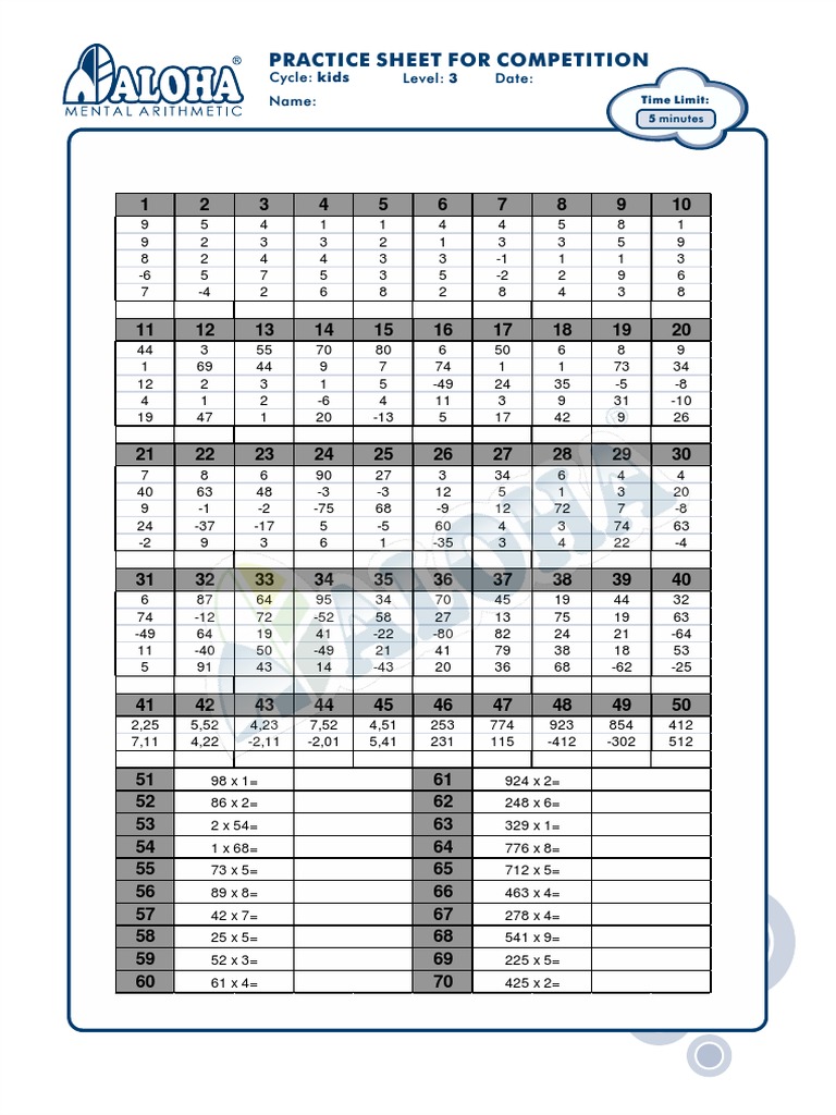 776x8 Math Practice Sheet | PDF