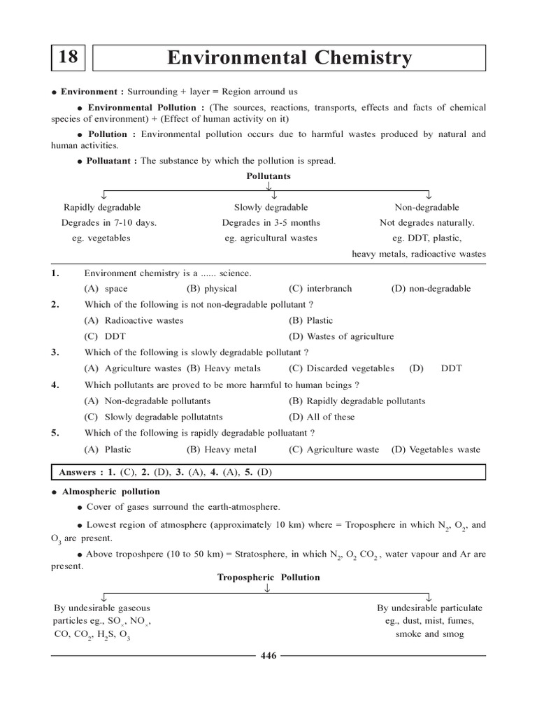 CH 18 PDF | PDF | Ozone Depletion | Smog