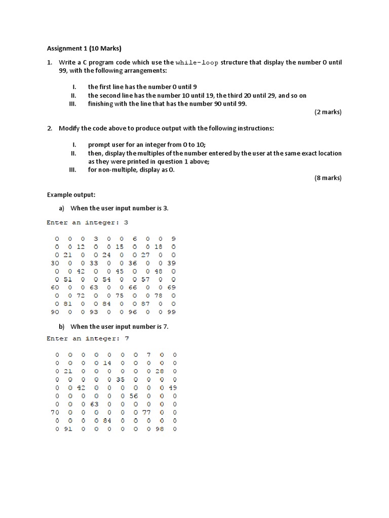 Assignment 1 (10 Marks) | PDF