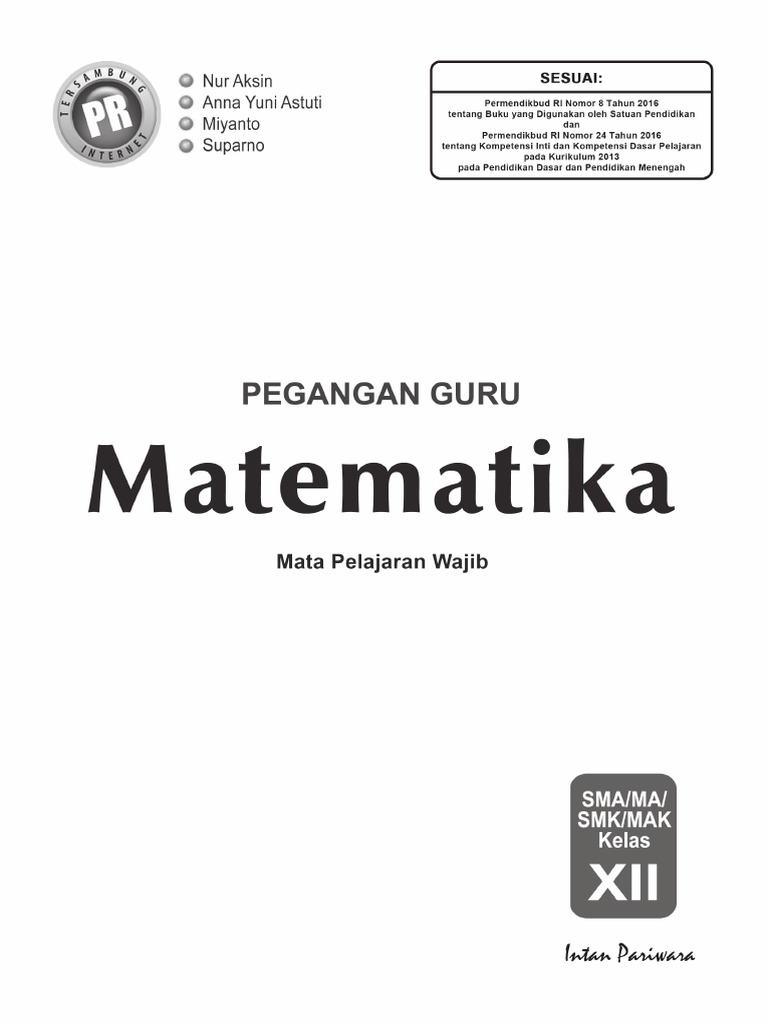 Kunci PR Mat 12 K-13 2018 PDF | PDF