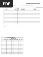 Specimen Log Sheet | PDF