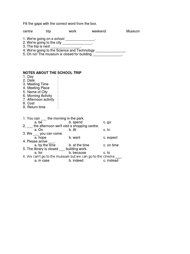Announcement Exercises | PDF