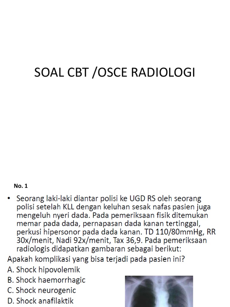 Contoh Soal Radiologi | PDF
