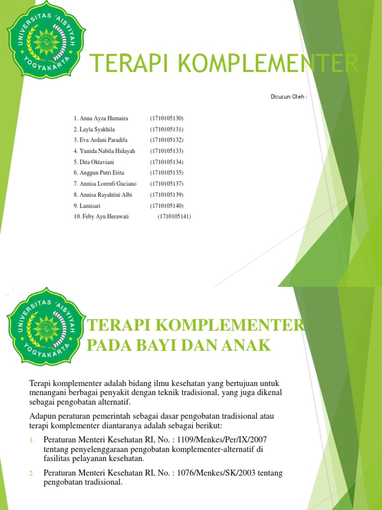 Terapi Komplementer Gabungan | PDF | Pengembangan Diri | Kesehatan Holistik