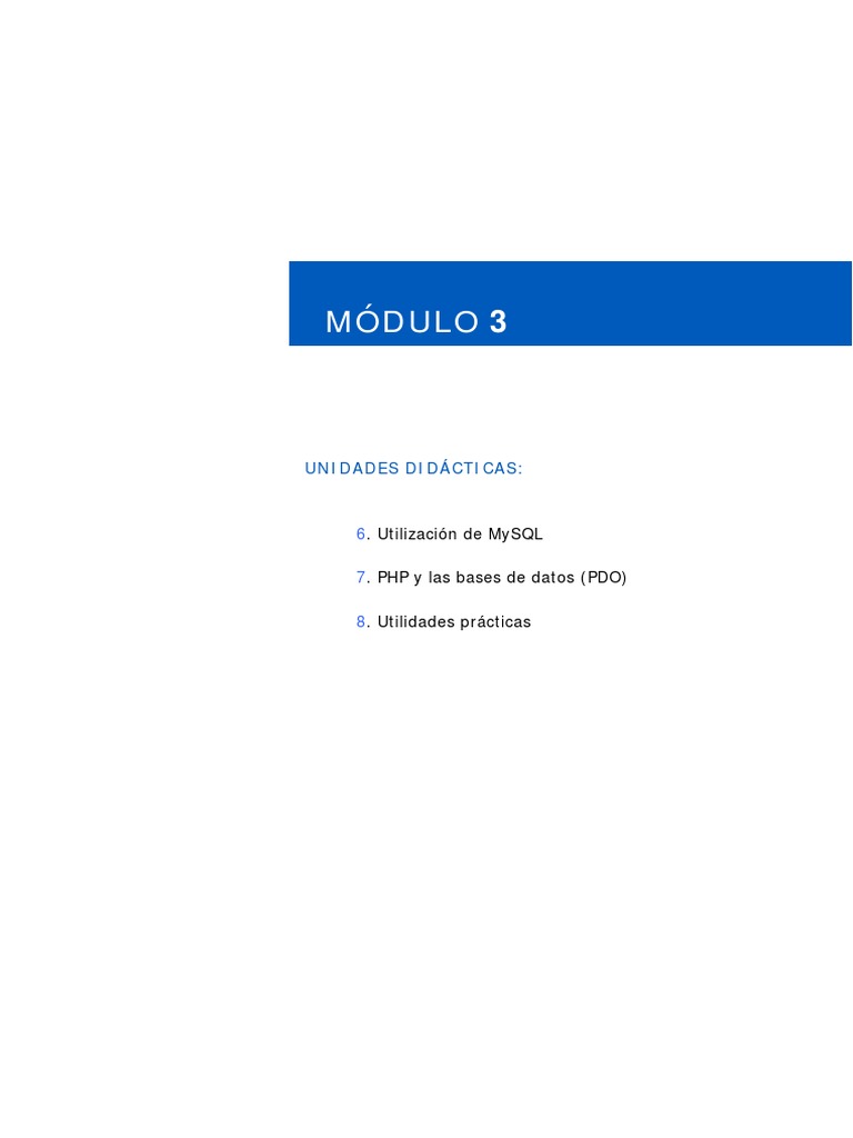Modulo 3 | PDF | Php | Servidor web