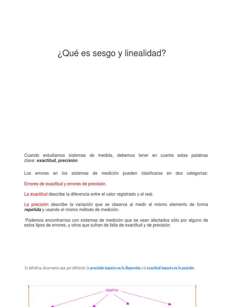 Sesgo y Linealidad | PDF | Medición | Calor