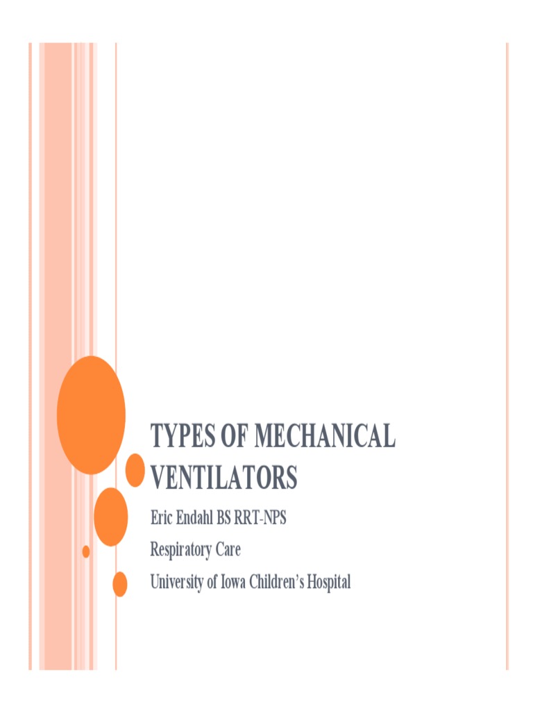 Types of Mechanical Ventilators PDF | PDF | Medicine | Pulmonology