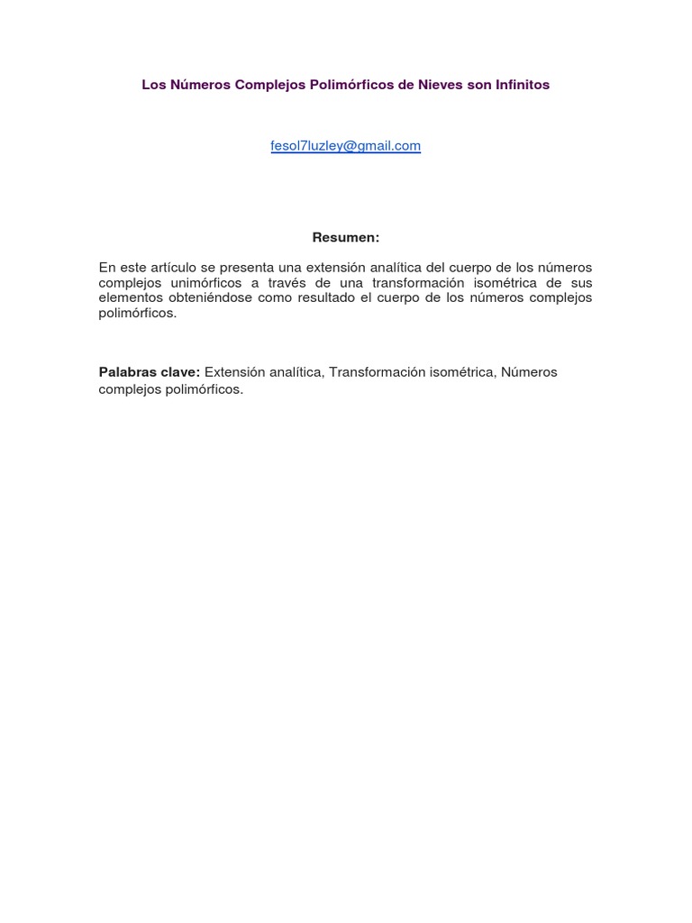 Los Números Polimorficos de Nieves | PDF