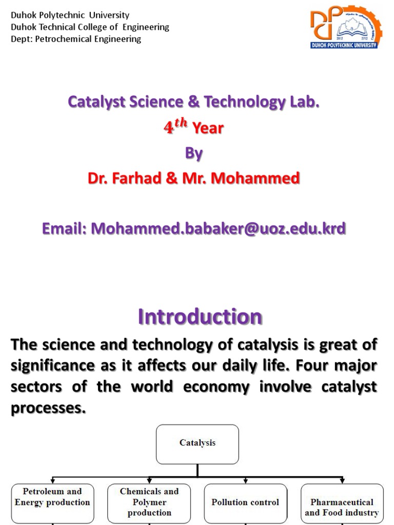 Understanding Catalysis: An Overview of Catalyst Types, Mechanisms, and ...