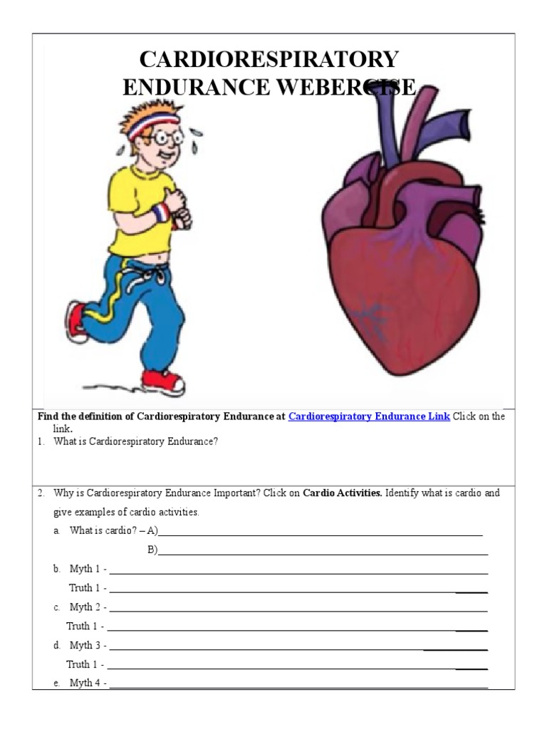Cardiorespiratory Endurance Guide | PDF