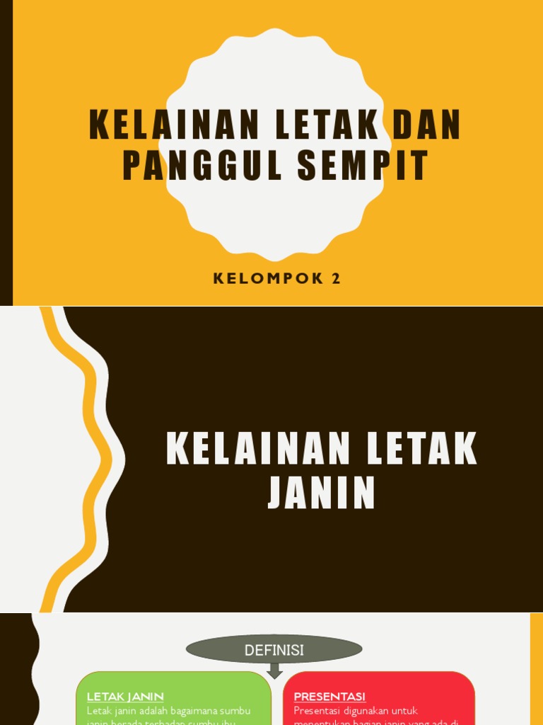 Kelainan Letak Janin dan Panggul Sempit | PDF