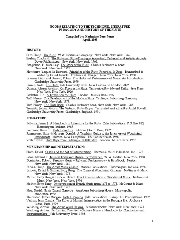 Libros de Flauta Traversa | PDF | Woodwind Instruments | Entertainment ...