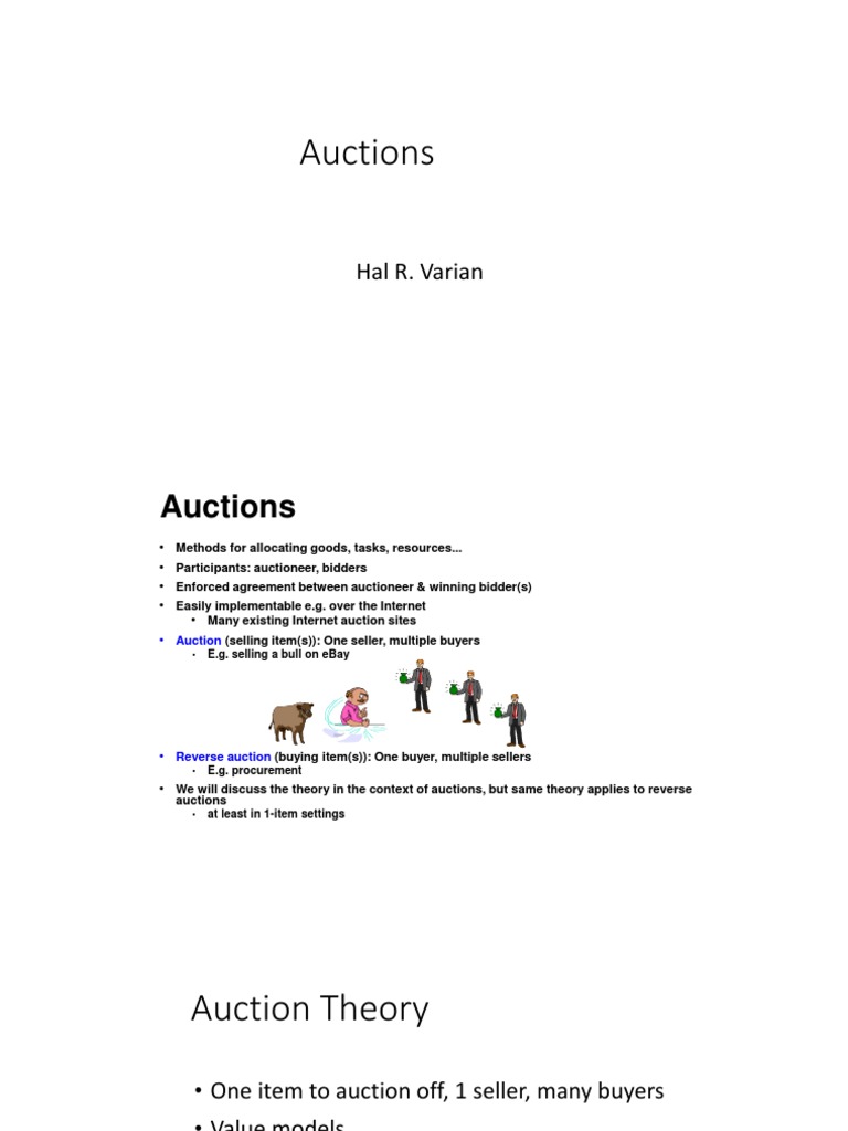 An Overview of Auction Theory: Types of Auctions, Auction Formats ...