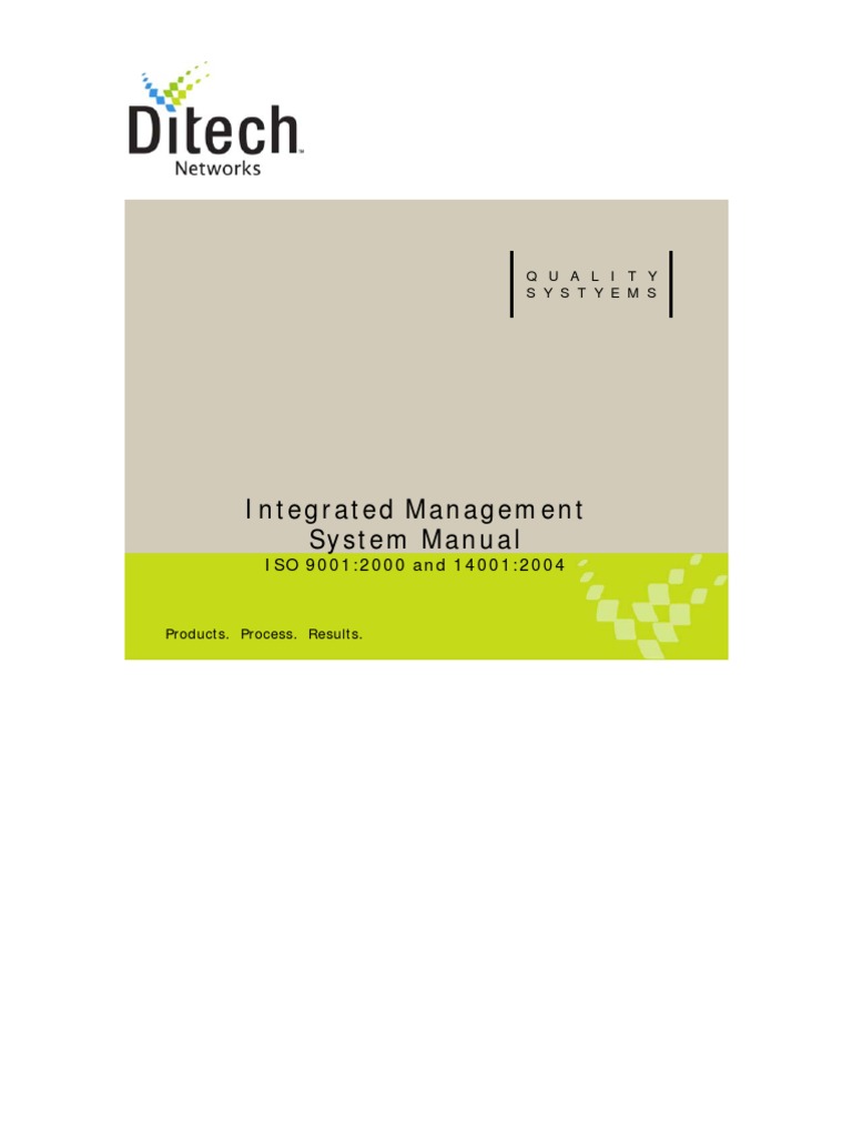Integrated Management System Manual | Download Free PDF | Quality ...