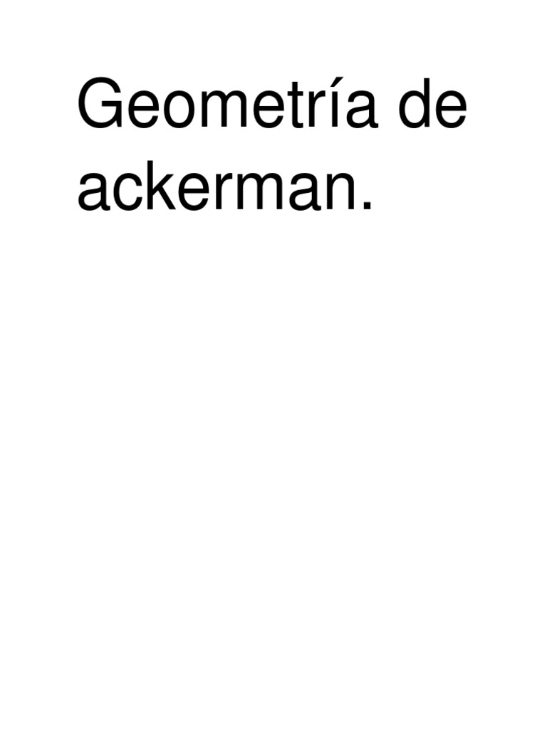 Ackerman | PDF | Direccion | Vehículos