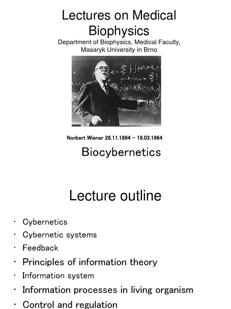 Lectures On Medical Biophysics: Department of Biophysics, Medical ...