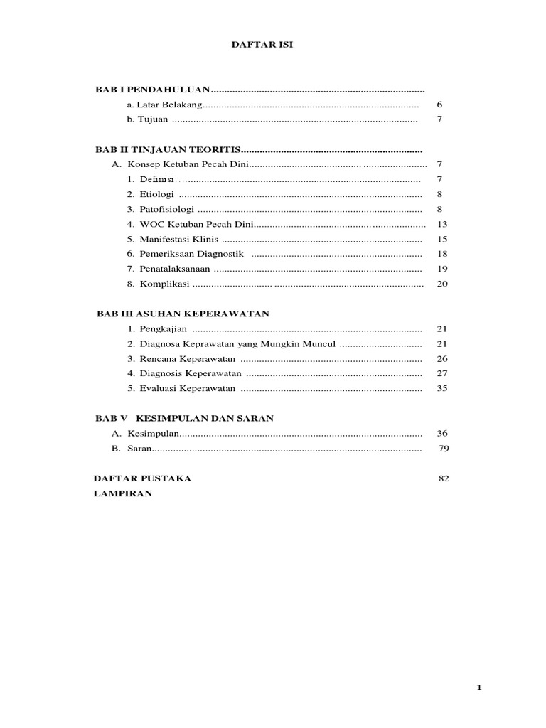 LP KPD (Ketuban Pecah Dini) | PDF