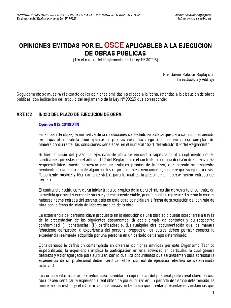 Opiniones Del OSCE | PDF | Regulación | Sociedad de responsabilidad limitada